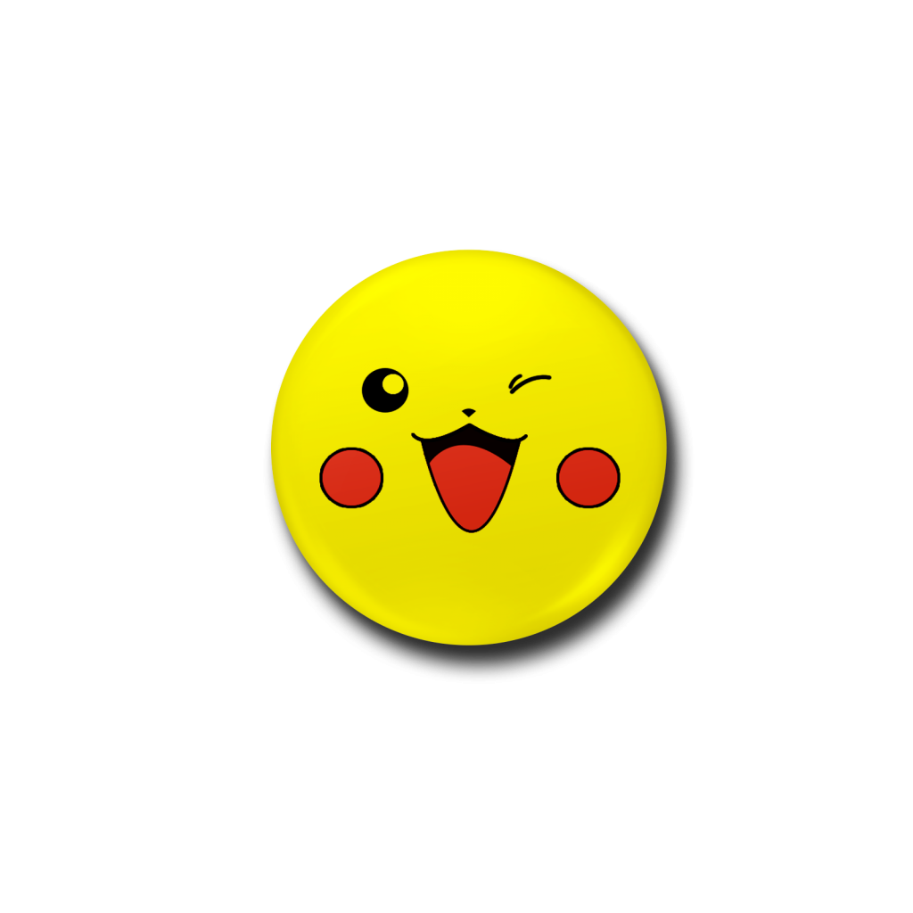 Pika Pika Badge - Happy dude